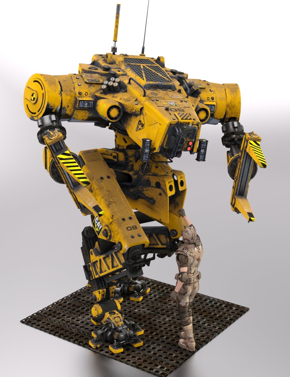 LG09 Combat Mech | Daz 3D
