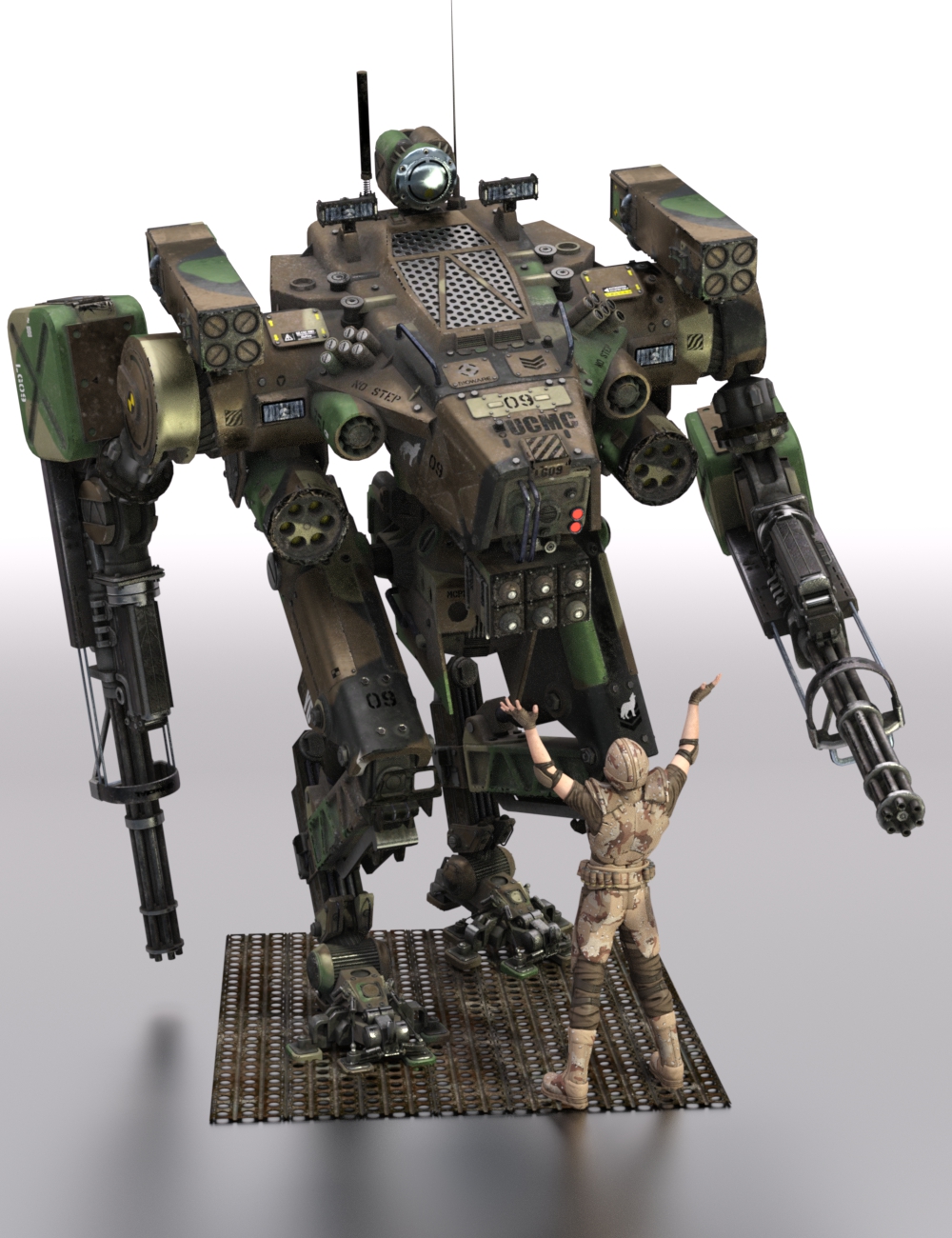 LG09 Combat Mech | Daz 3D