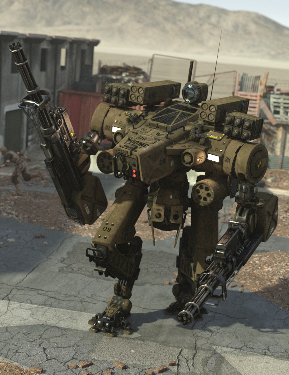 LG09 Combat Mech | Daz 3D