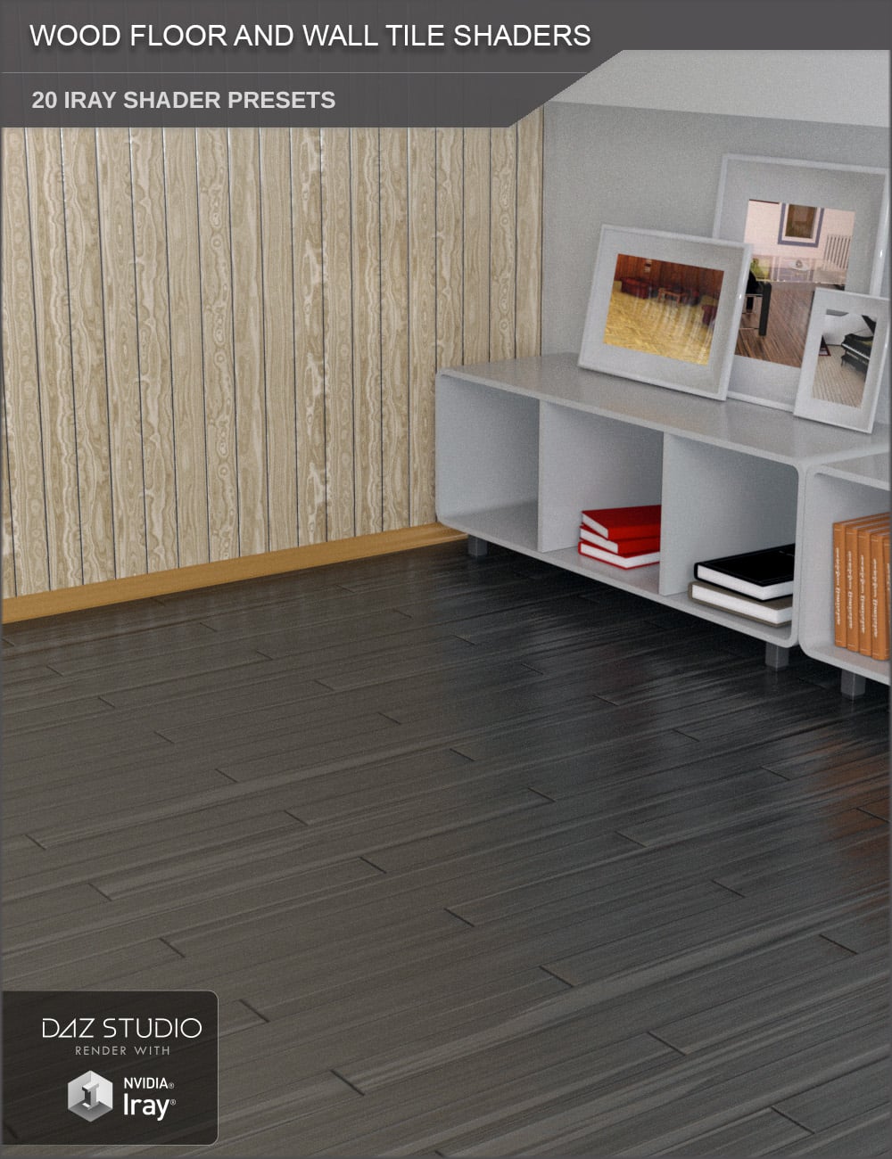 Iray Wood Floor and Wall Tile Shaders and Merchant Resource | Daz 3D