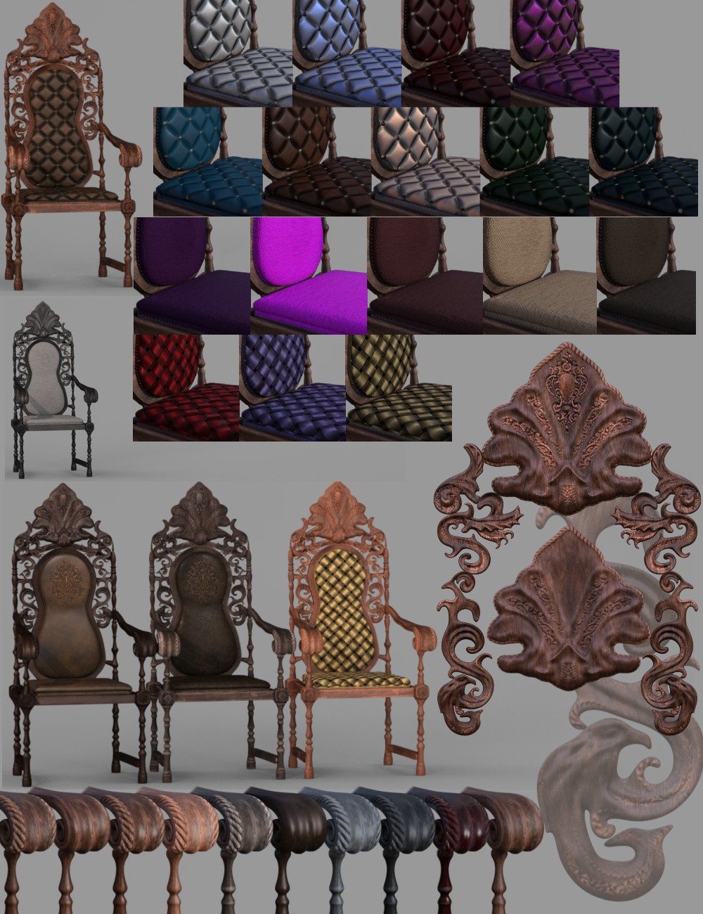 Noble Poses and Props for Genesis 3 Female and Genevieve 7 | Daz 3D