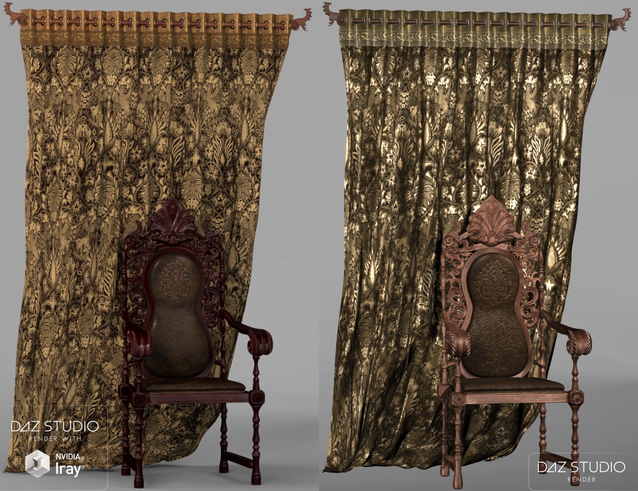 Noble Poses and Props for Genesis 3 Female and Genevieve 7 | Daz 3D