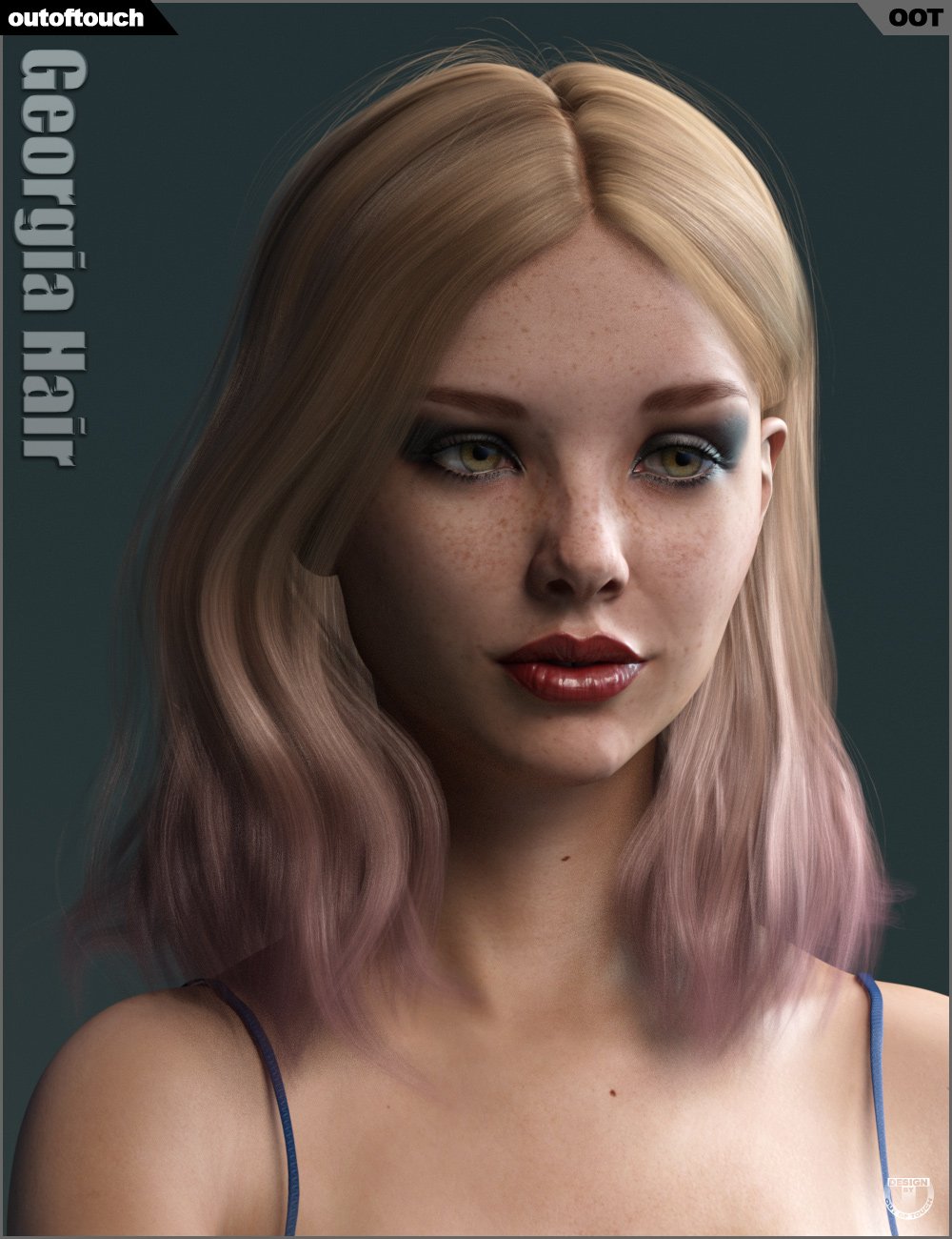 Georgia Hair And Oot Hairblending 2 0 For Genesis 3 Female S Daz 3d