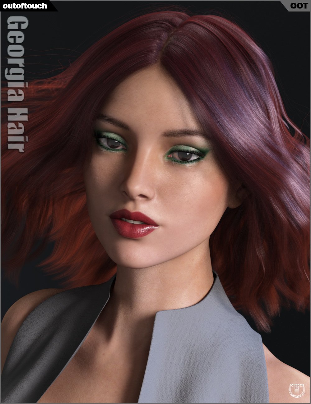 Georgia Hair And Oot Hairblending 2 0 For Genesis 3 Female S Daz 3d