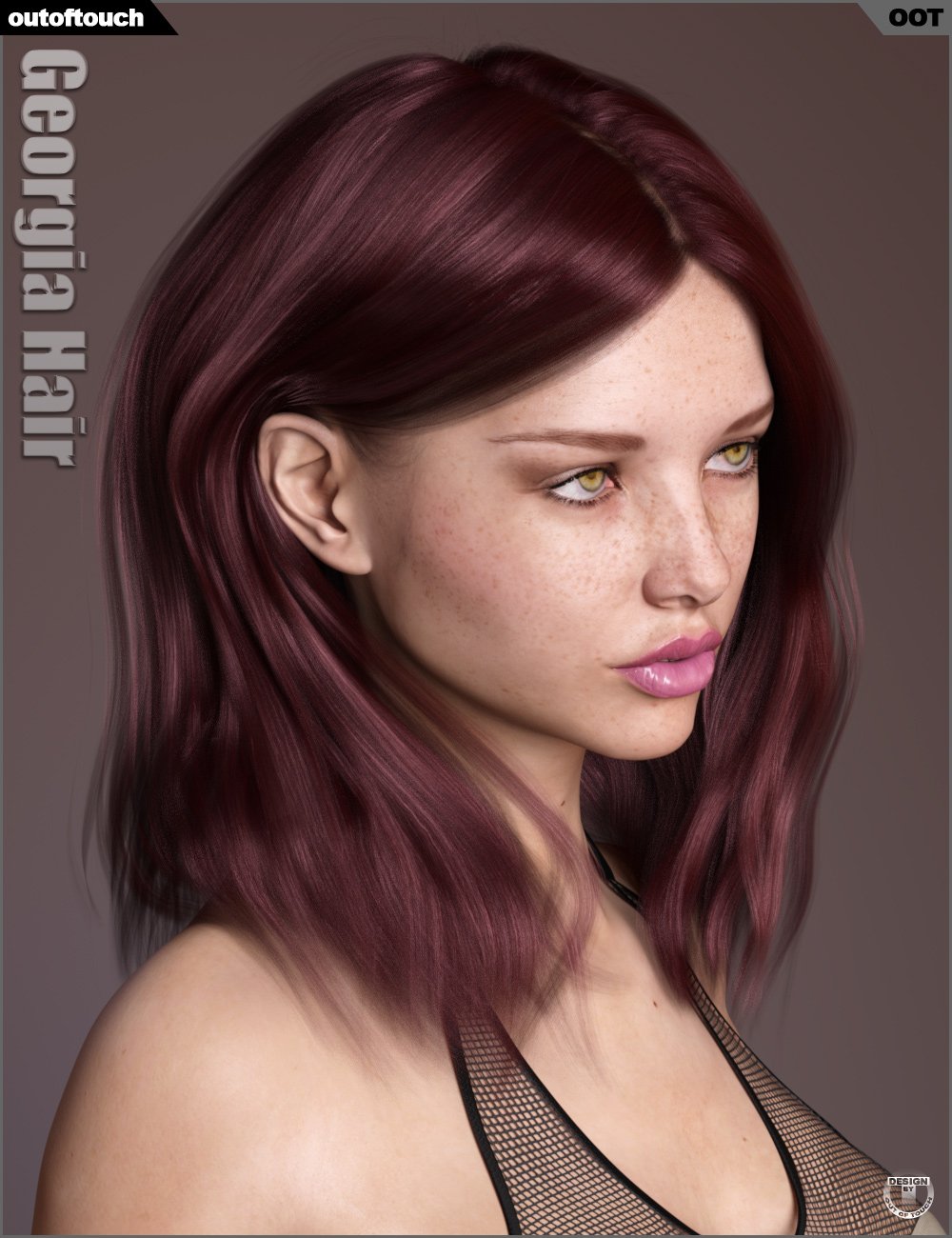 Georgia Hair And Oot Hairblending 2 0 For Genesis 3 Female S Daz 3d
