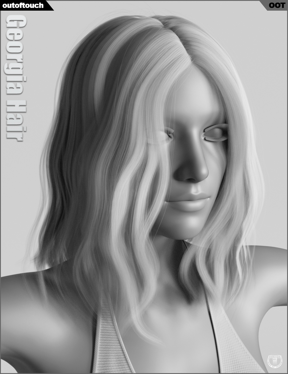 Georgia Hair And Oot Hairblending 2 0 For Genesis 3 Female S Daz 3d