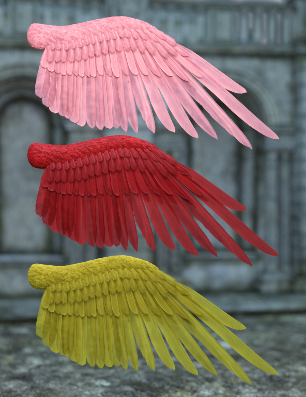 Seraphim Wings for Genesis 3 | Daz 3D