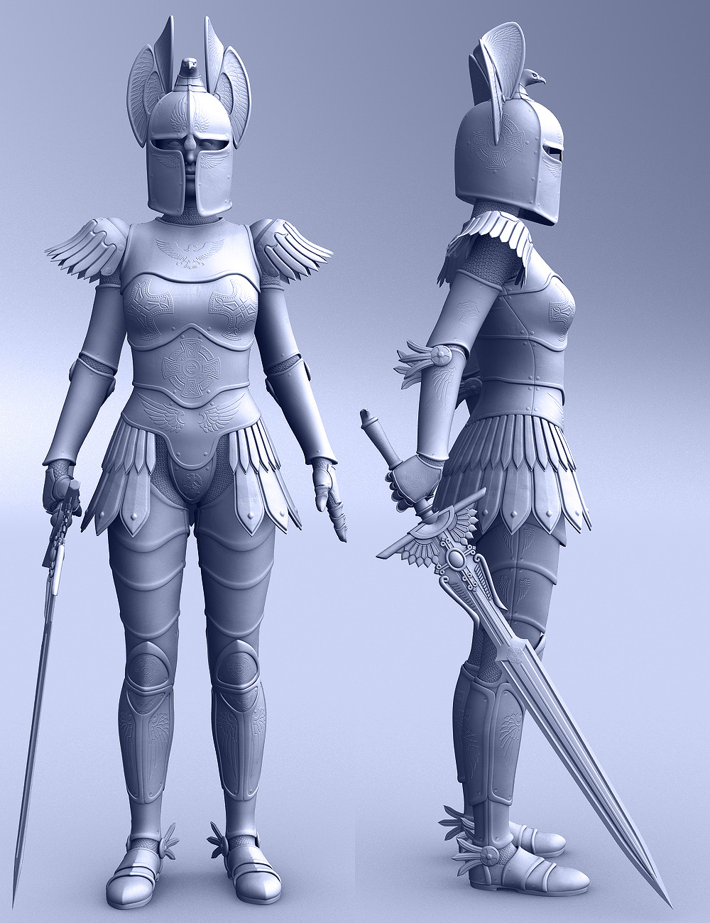 Angel Armor for Genesis 3 Female(s) | Daz 3D