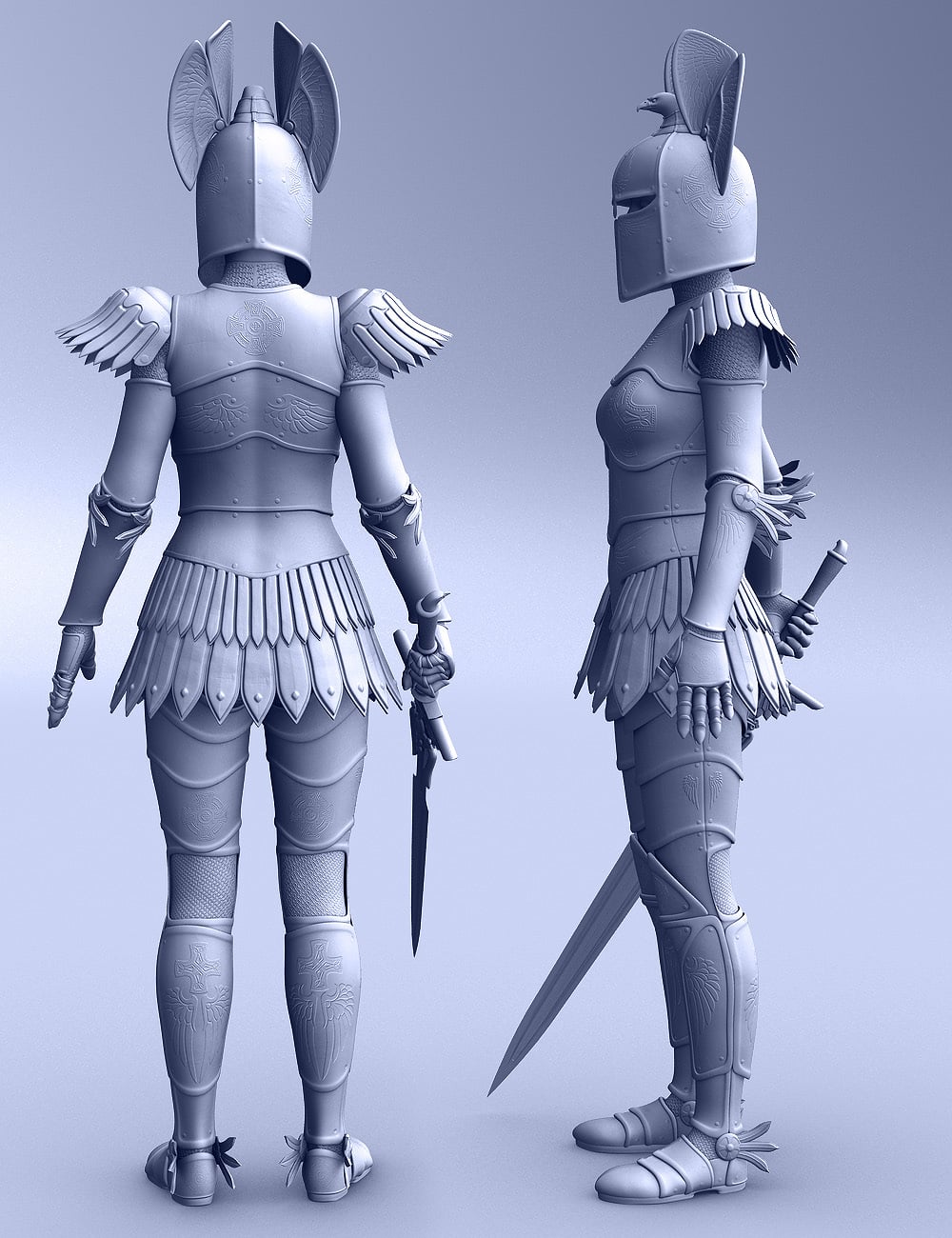 Angel Armor for Genesis 3 Female(s) | Daz 3D