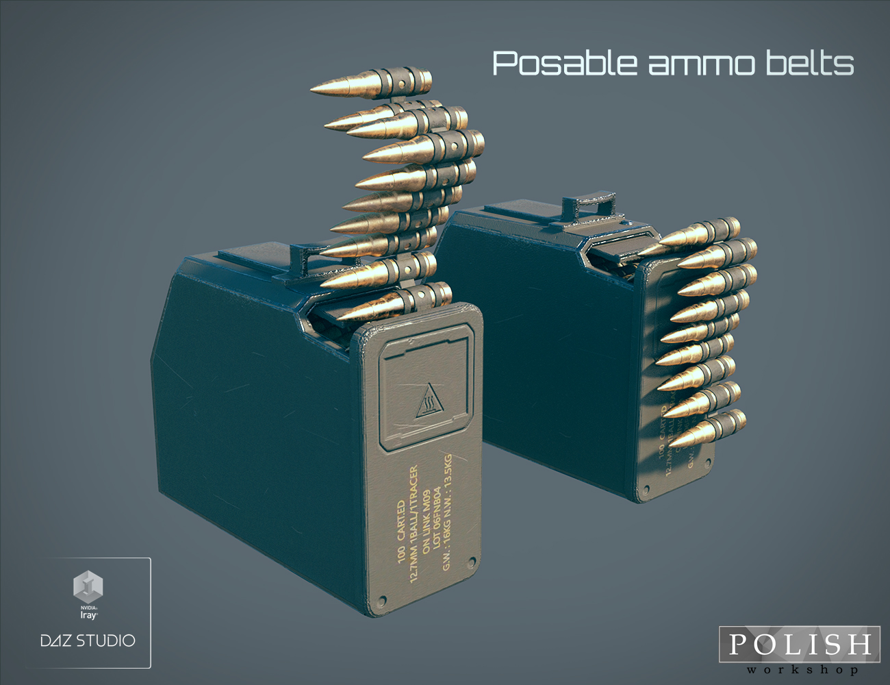 RX Heavy Machine Gun and Poses | Daz 3D