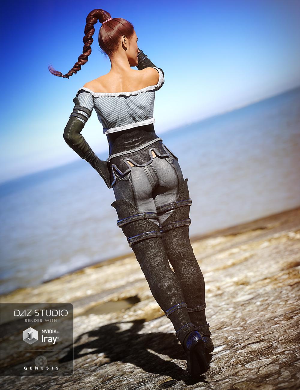 Knight Winds Outfit for Genesis 3 Female(s) | Daz 3D