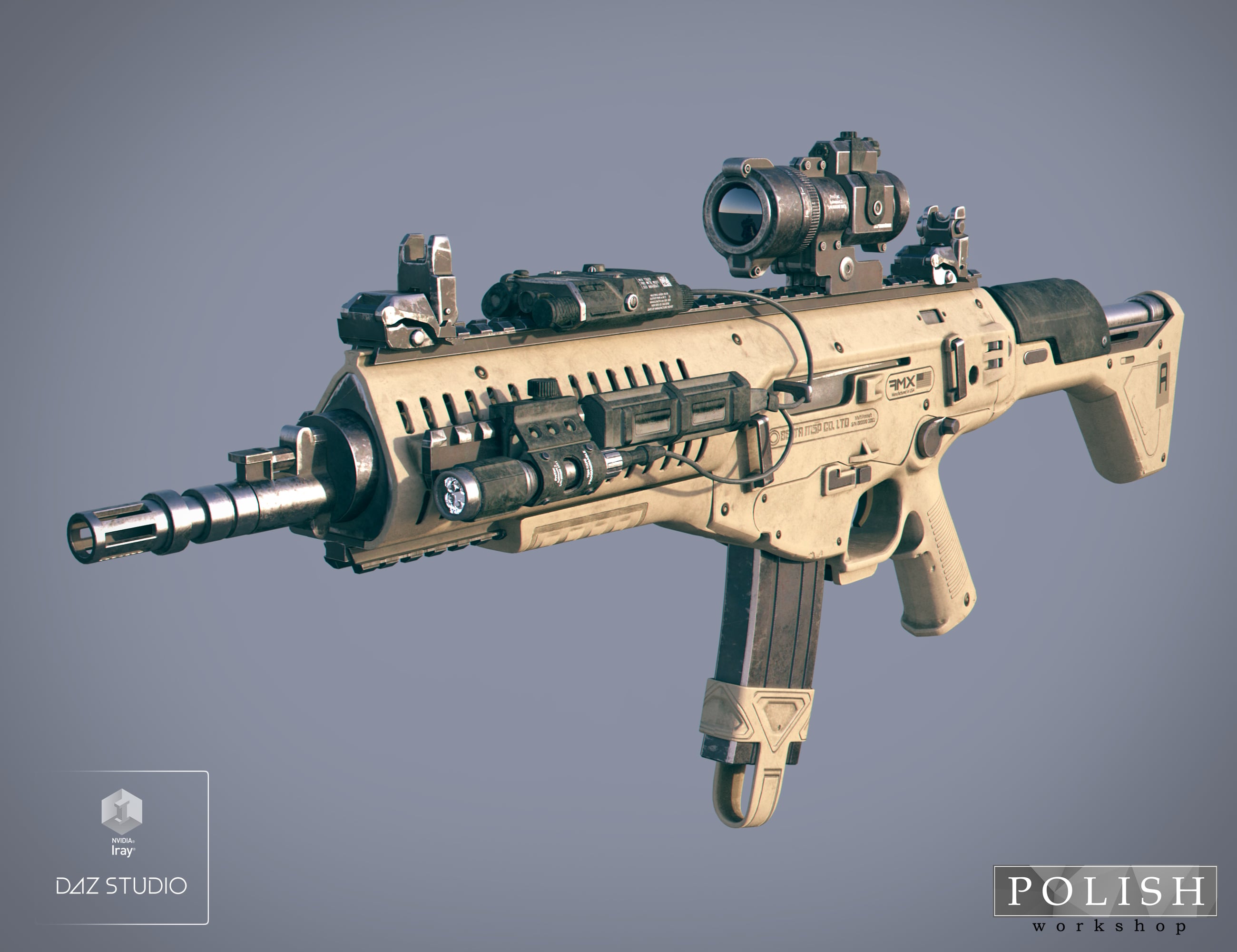 Modern Weapon Pack Bundle 01 | Daz 3D