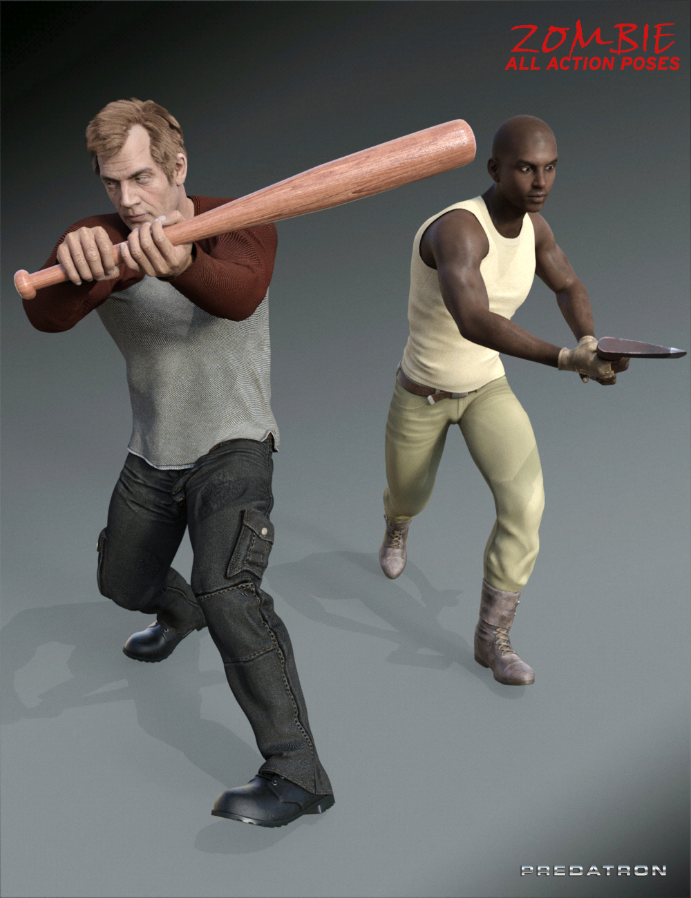 Zombie All Action Poses | Daz 3D