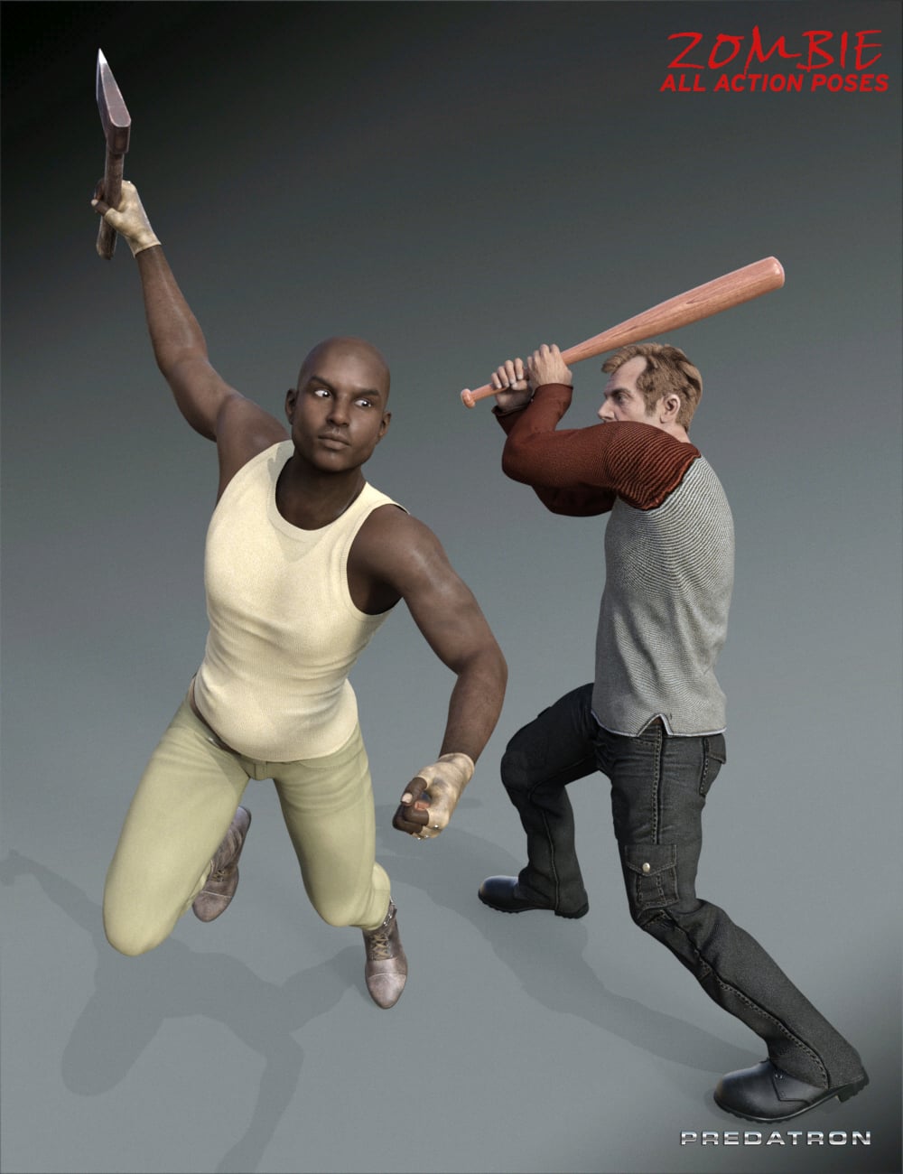 Zombie All Action Poses | Daz 3D