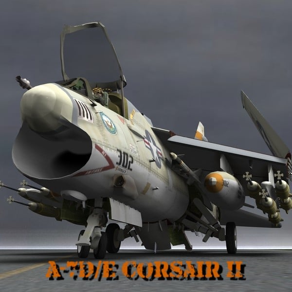 A7D/E Corsair II (for Poser) | Daz 3D