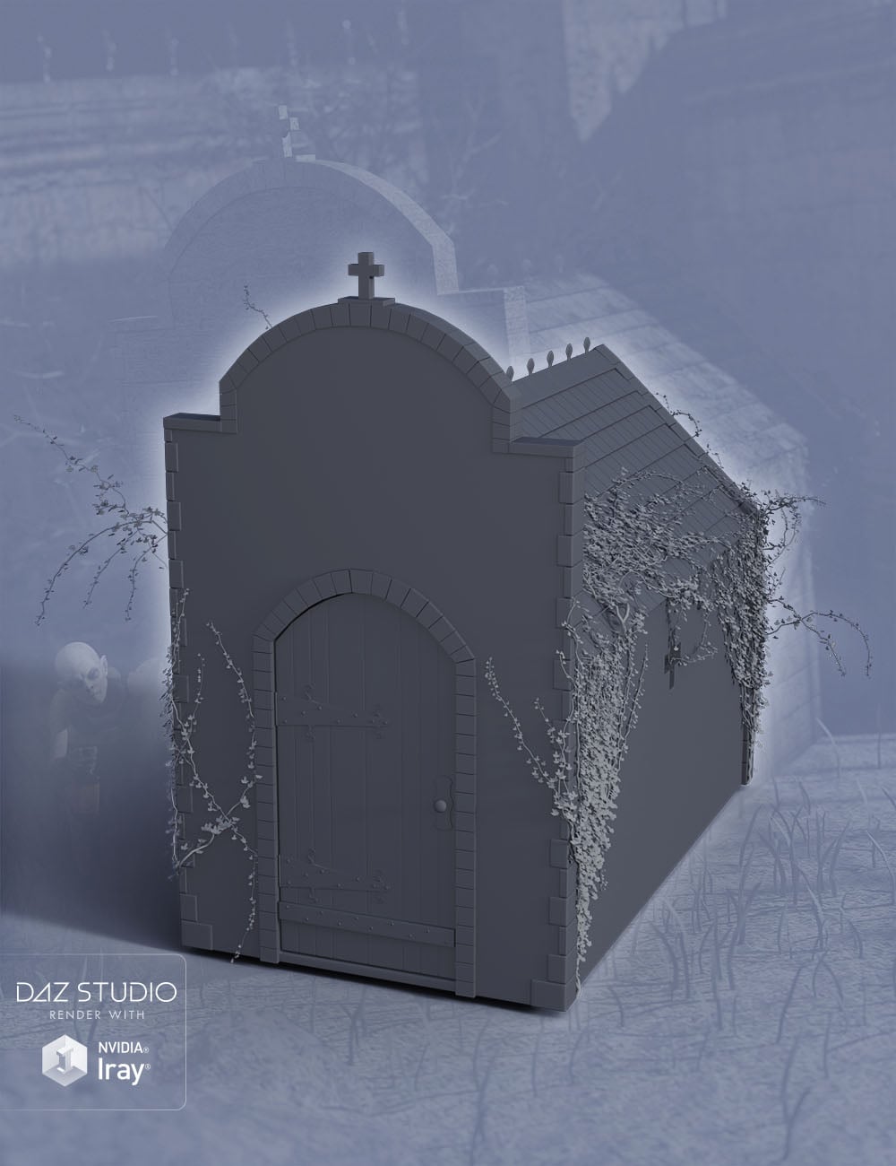 Our Permanent Address - Private Graveyard Chapel | Daz 3D