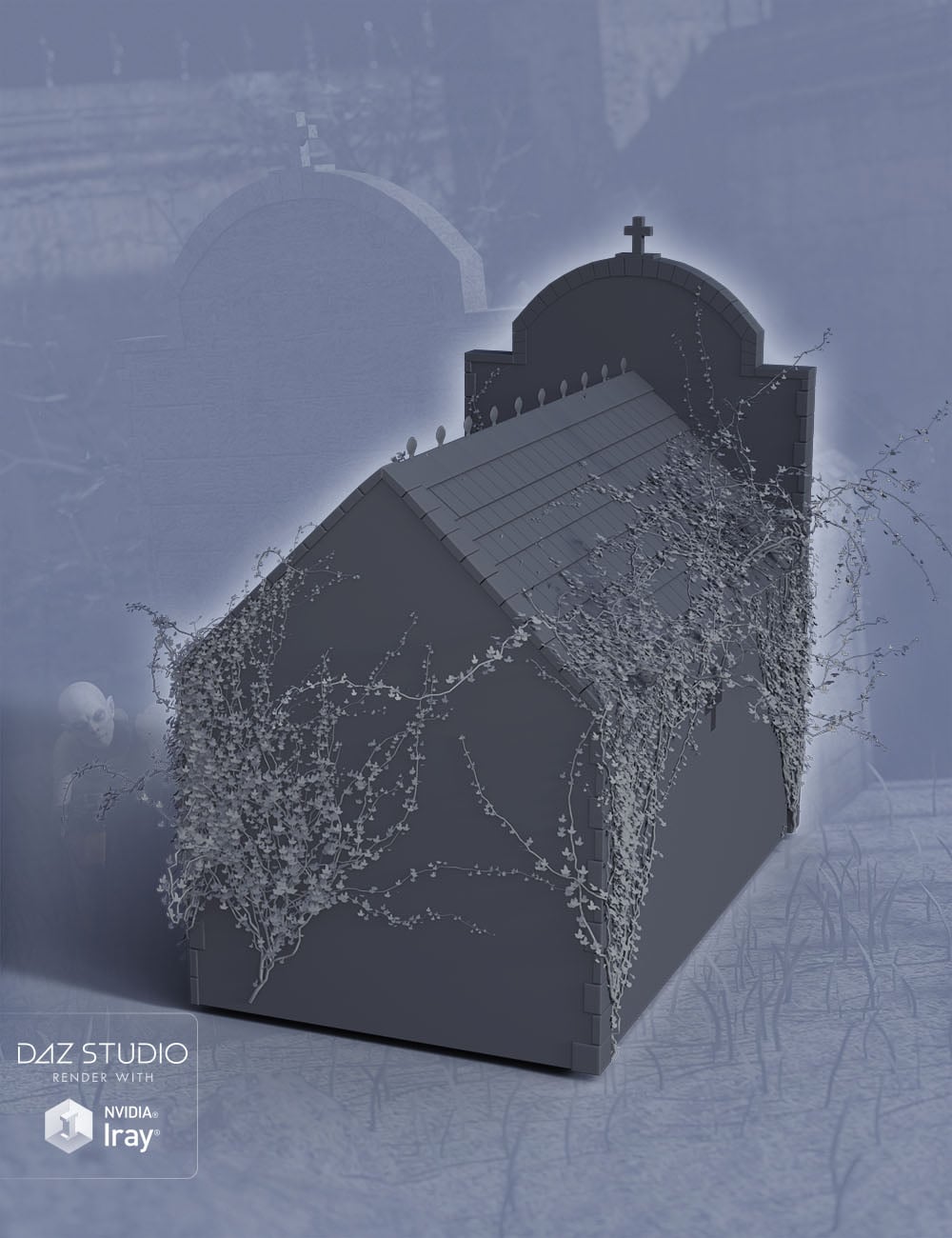 Our Permanent Address - Private Graveyard Chapel | Daz 3D