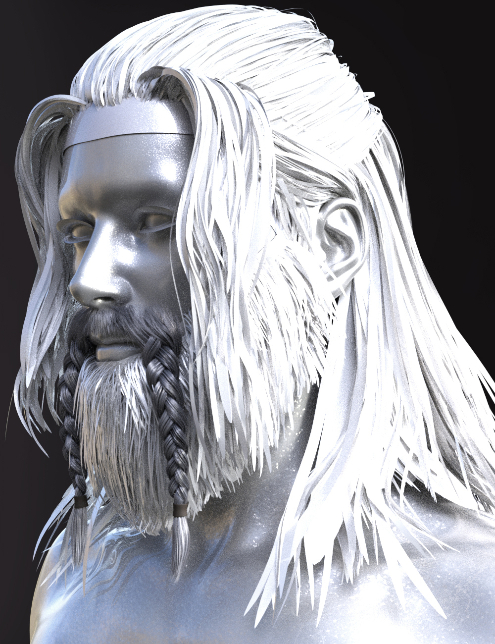 Adrian Hair and Beard for Genesis 3 Male(s) | Daz 3D