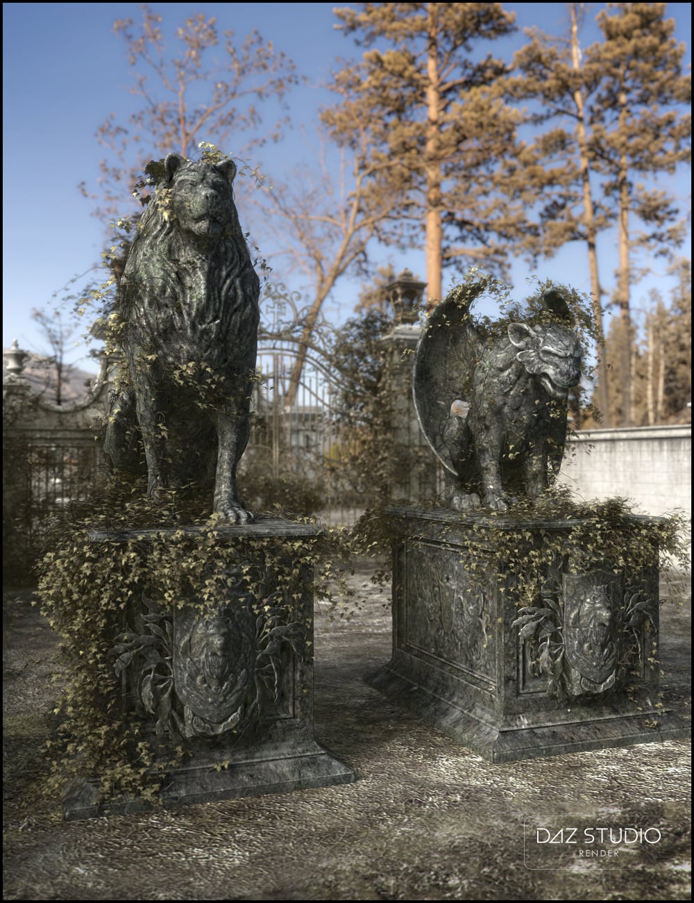 Aslan Statues | Daz 3D