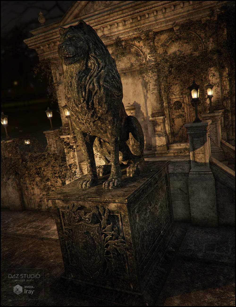 Aslan Statues | Daz 3D