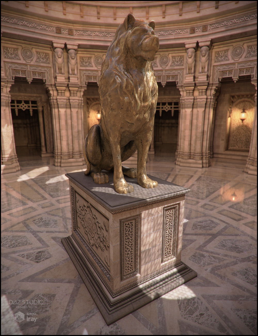 Aslan Statues | Daz 3D