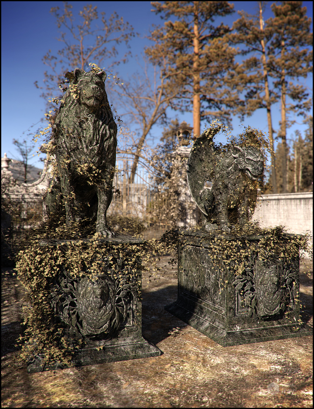 Aslan Statues | Daz 3D
