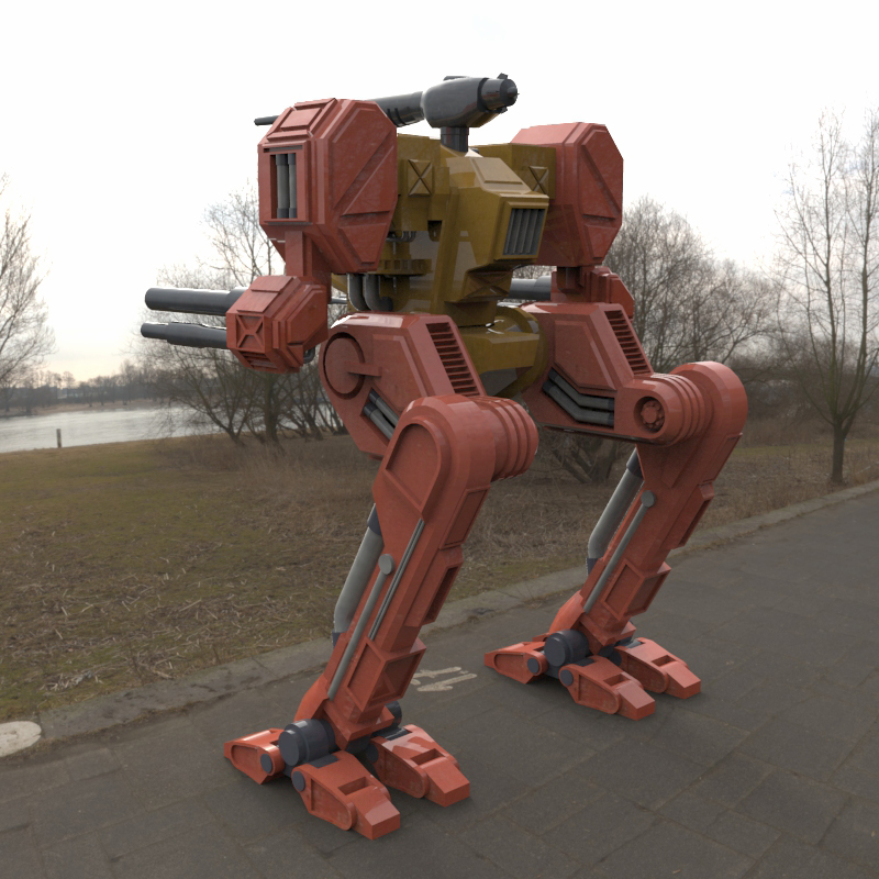 Hawksclaw Robot Mech (for Poser) | Daz 3D