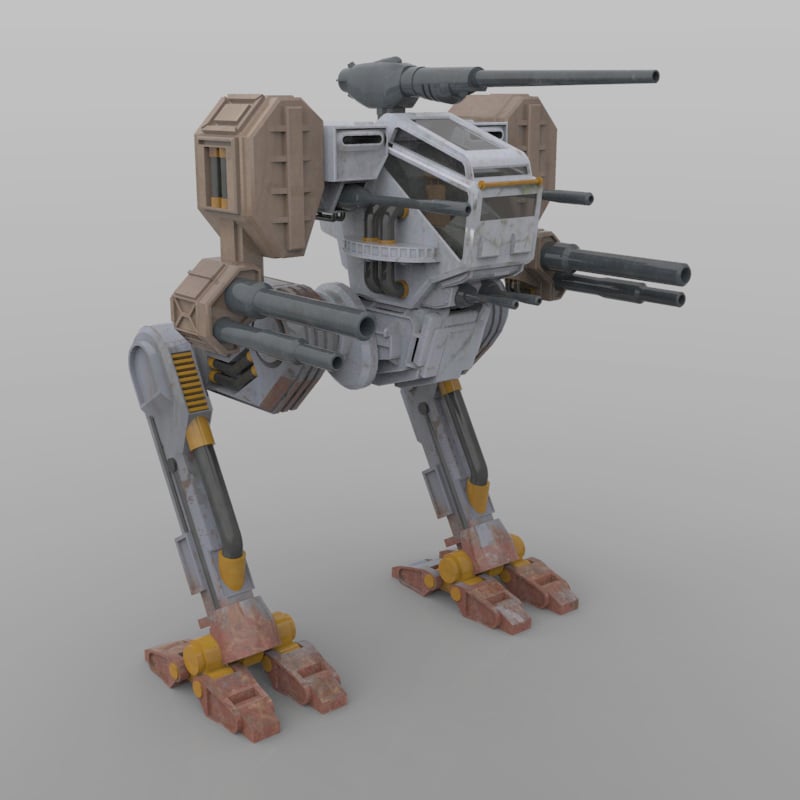 Hawksclaw Robot Mech (for Poser) | Daz 3D