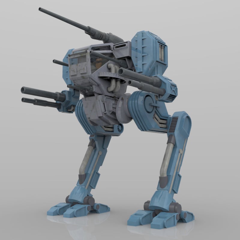 Hawksclaw Robot Mech (for Poser) | Daz 3D