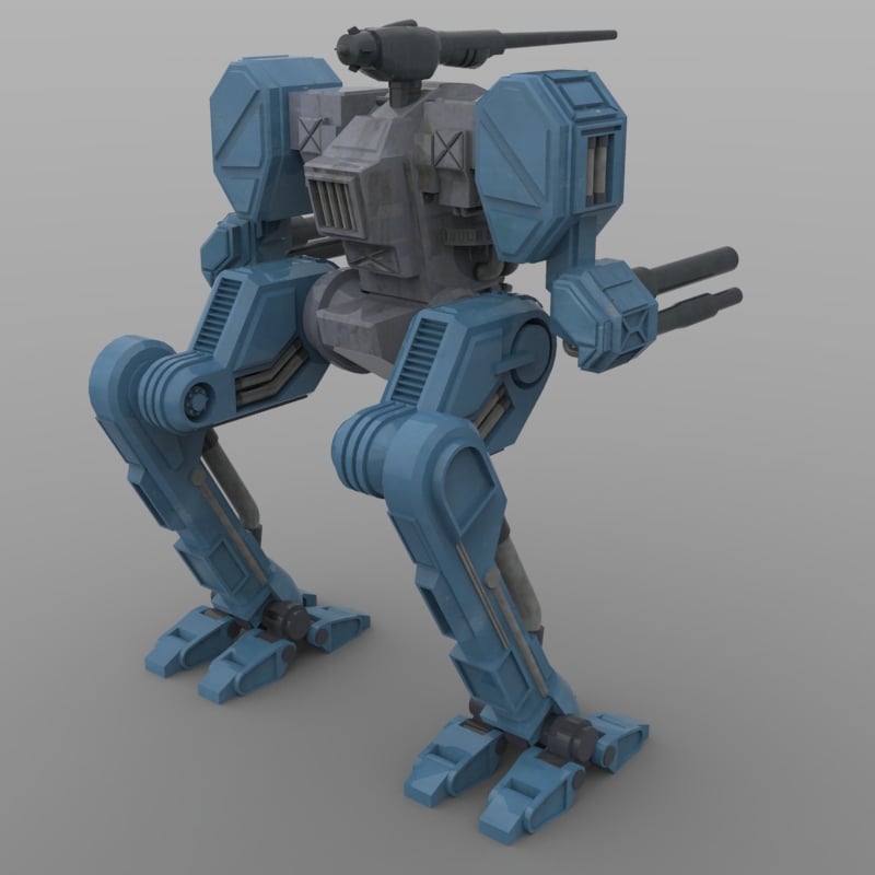 Hawksclaw Robot Mech (for Poser) | Daz 3D