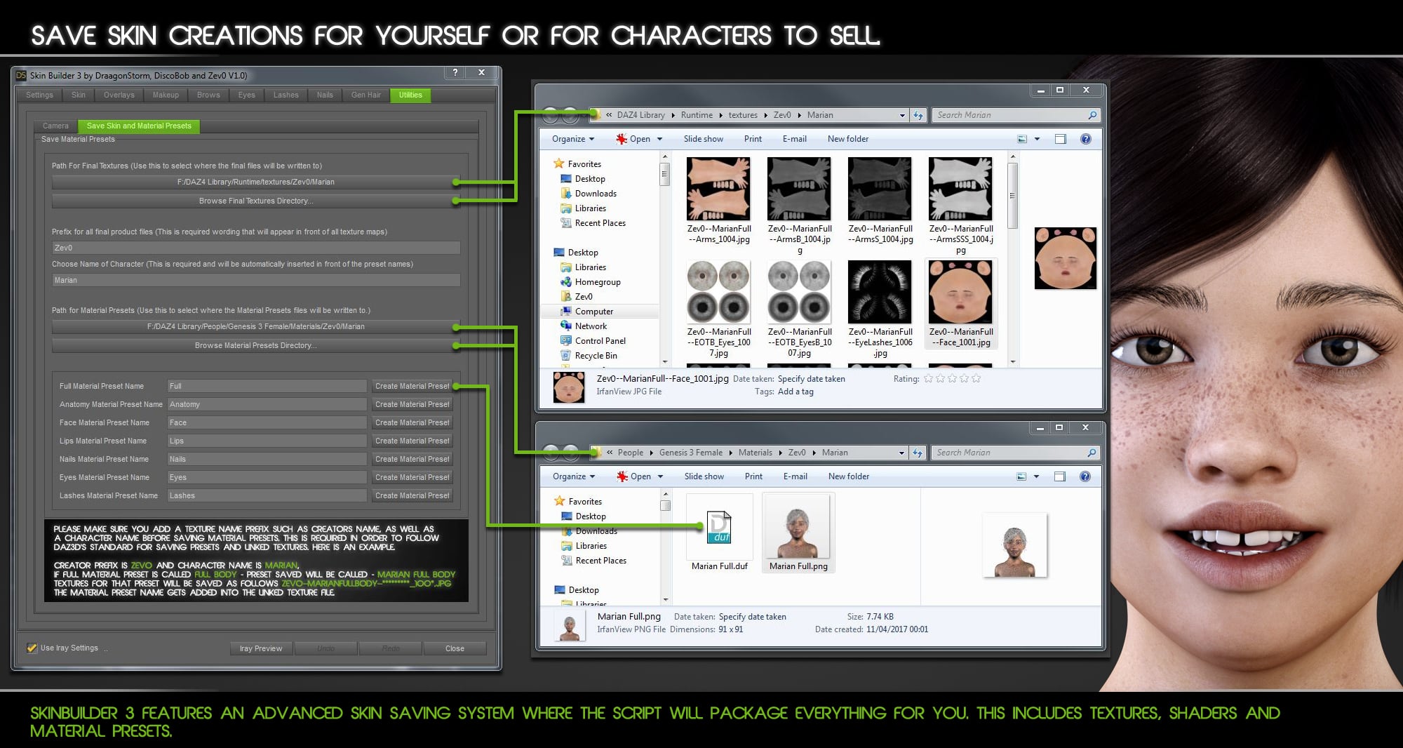 Skin Builder 3 for Genesis 3 Female(s) | Daz 3D