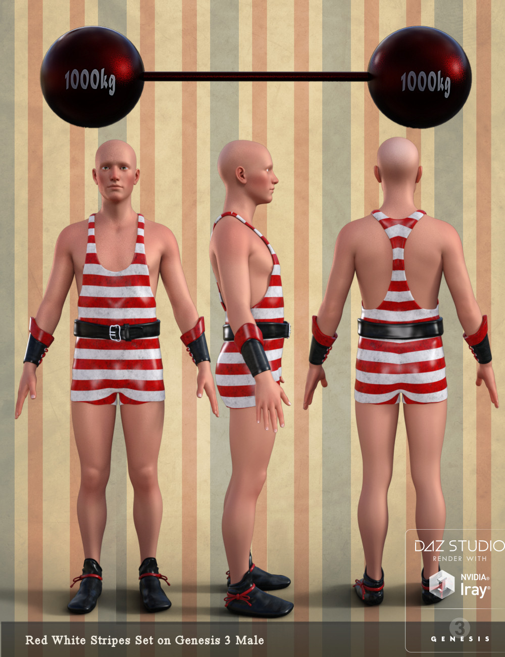 Strongman for Multi-Man | Daz 3D