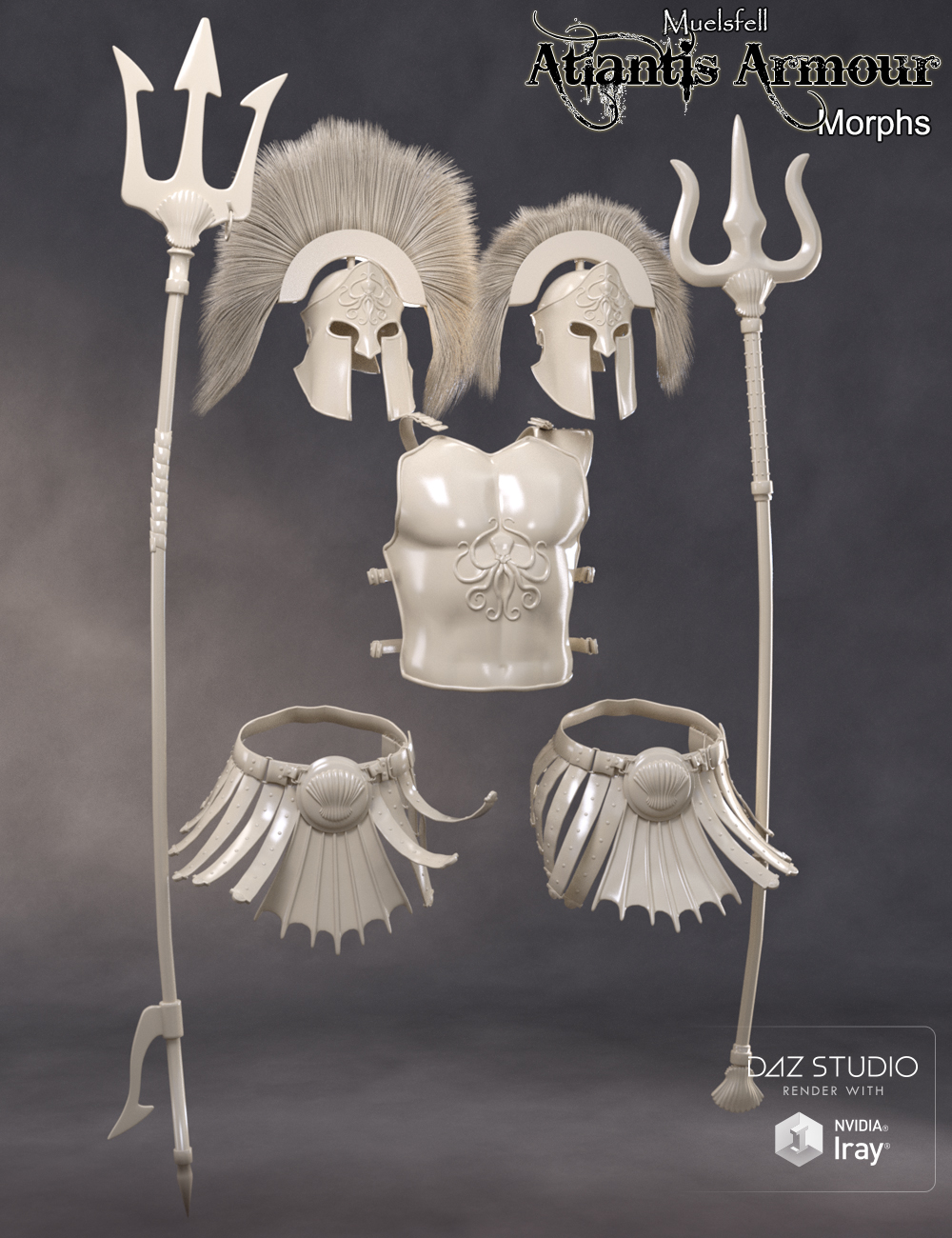 Muelsfell Atlantis Armour for the Centaur 7 Male | Daz 3D