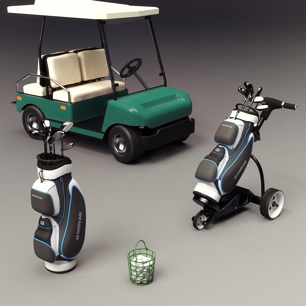 Golf Course Props | Daz 3D