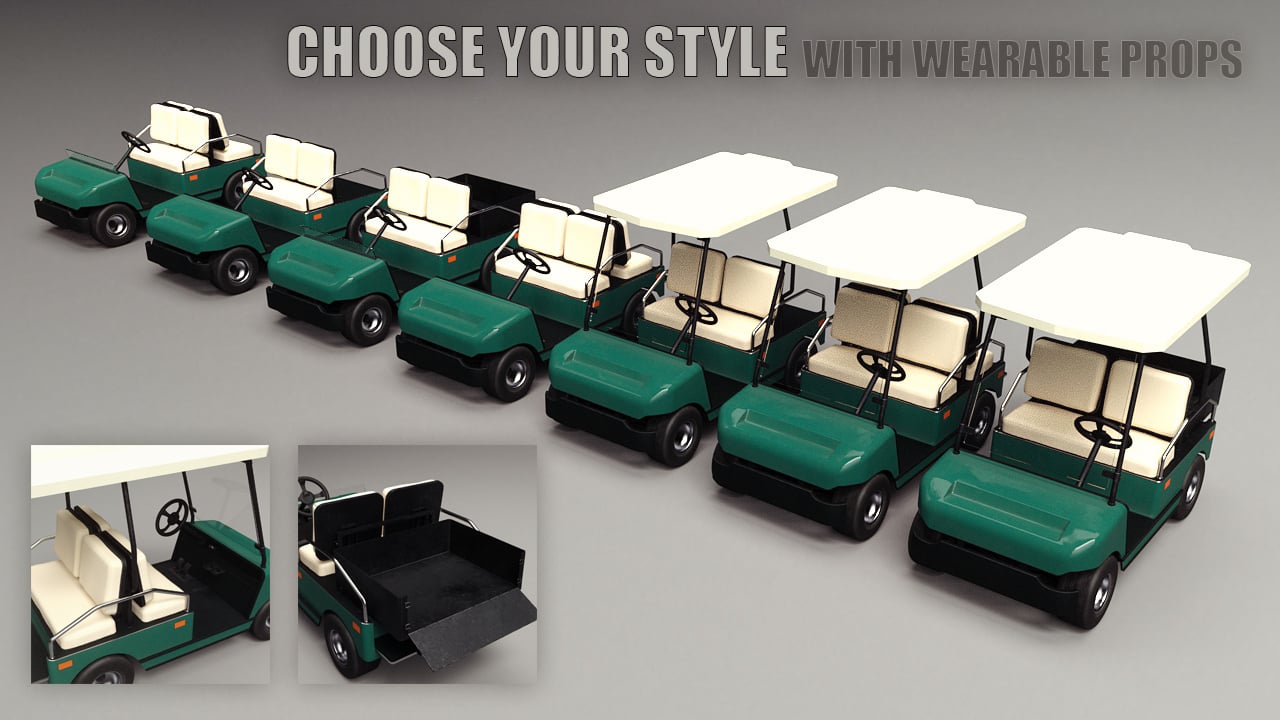 Golf Course Props | Daz 3D