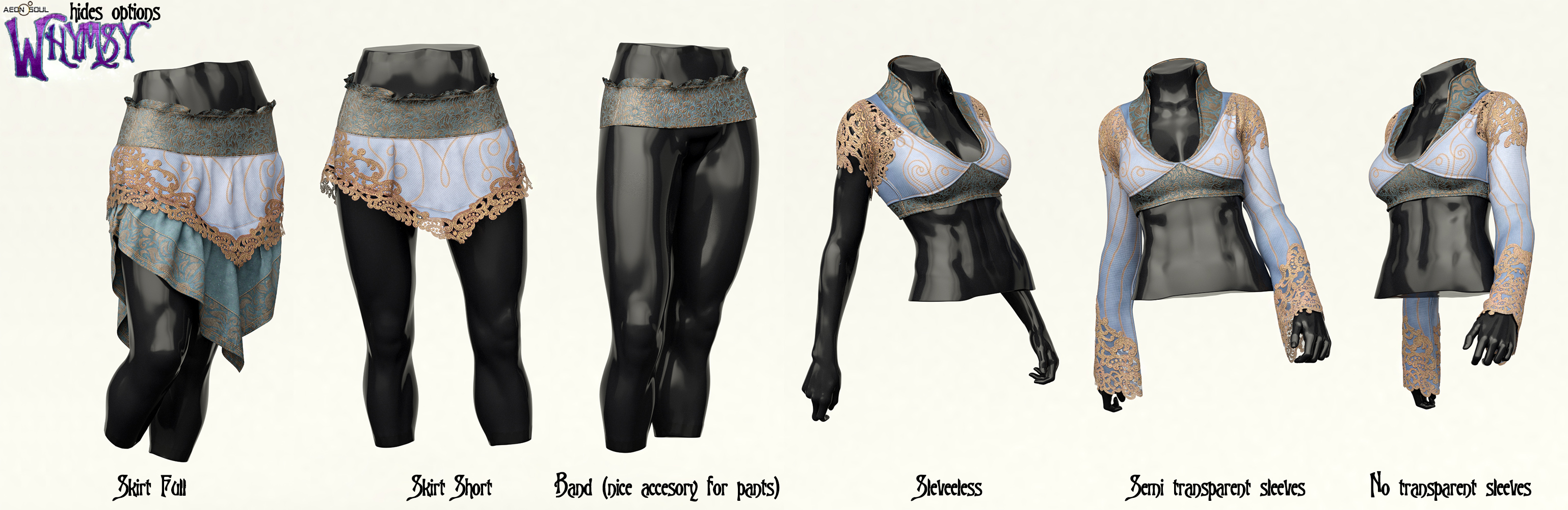 Whymsy Clothes for Genesis 3 Female(s) | Daz 3D