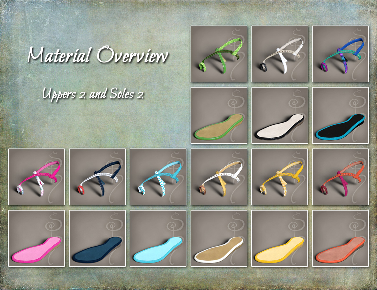 Fun Textures for Patchwork Shoes 1 & 2 | Daz 3D