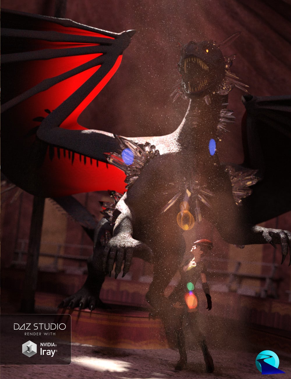 Dragon Master Bundle for Dragon 3 and Crystal Dragon | Daz 3D