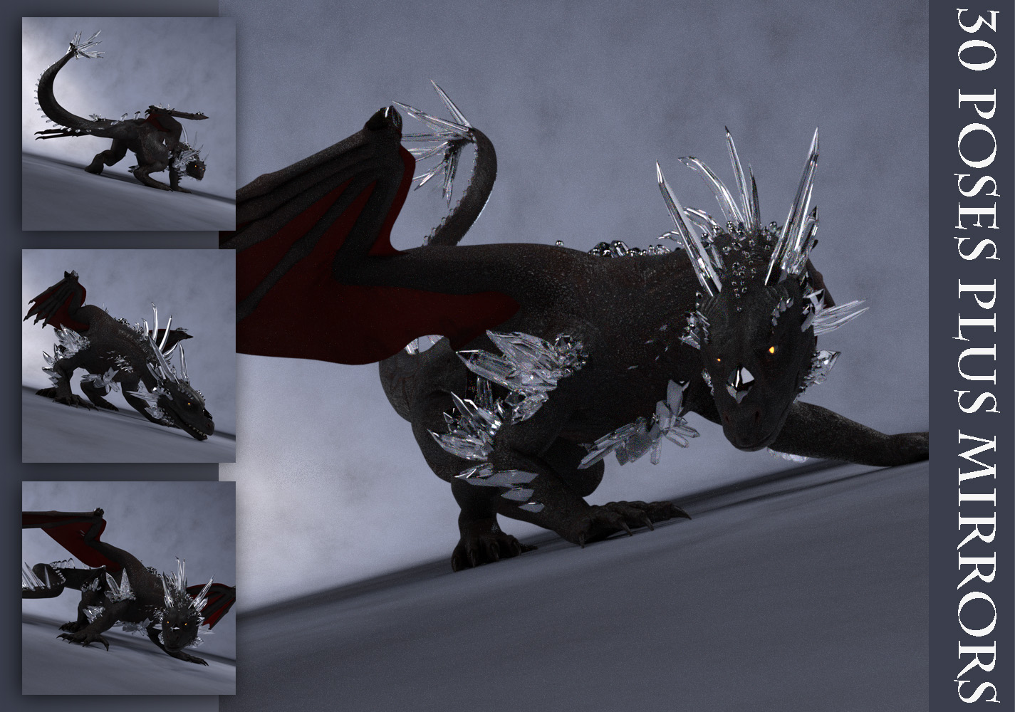 Dragon Master Bundle for Dragon 3 and Crystal Dragon | Daz 3D