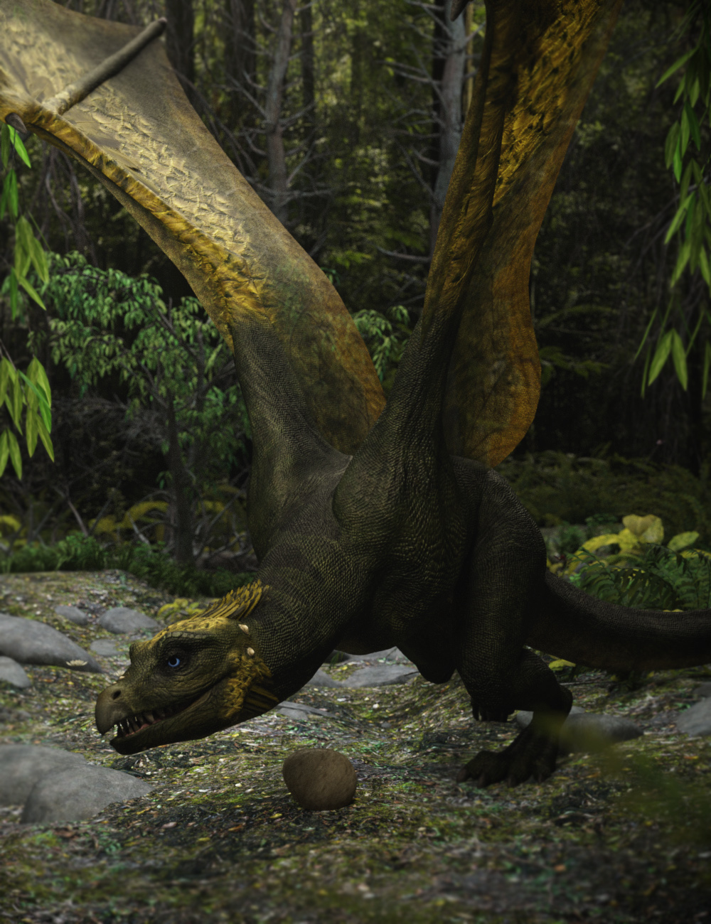 Raptor – The Feathered Dragon HD | Daz 3D