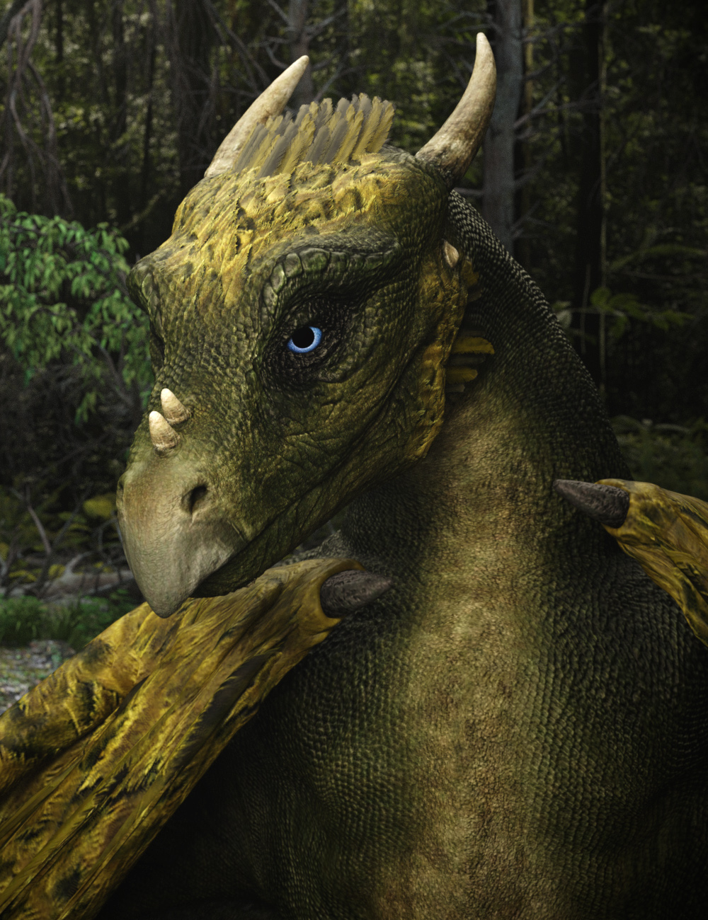 Raptor – The Feathered Dragon HD | Daz 3D