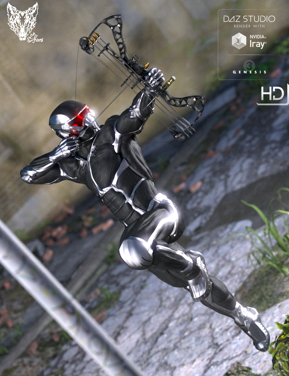 Cyber Stealth-BodySuit HD for Genesis 3 Male(s) [Documentation Center]