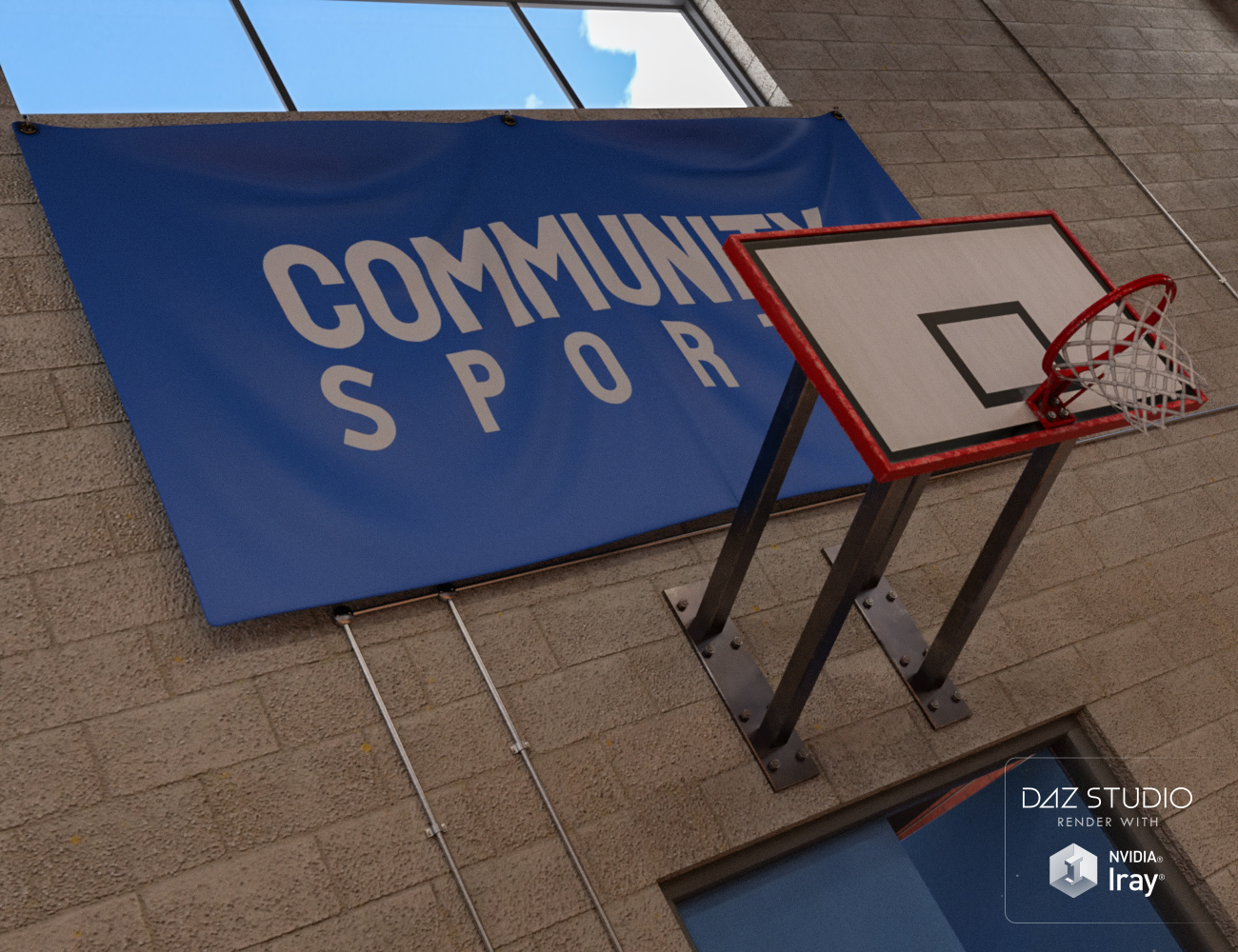 Small Sports Hall | Daz 3D