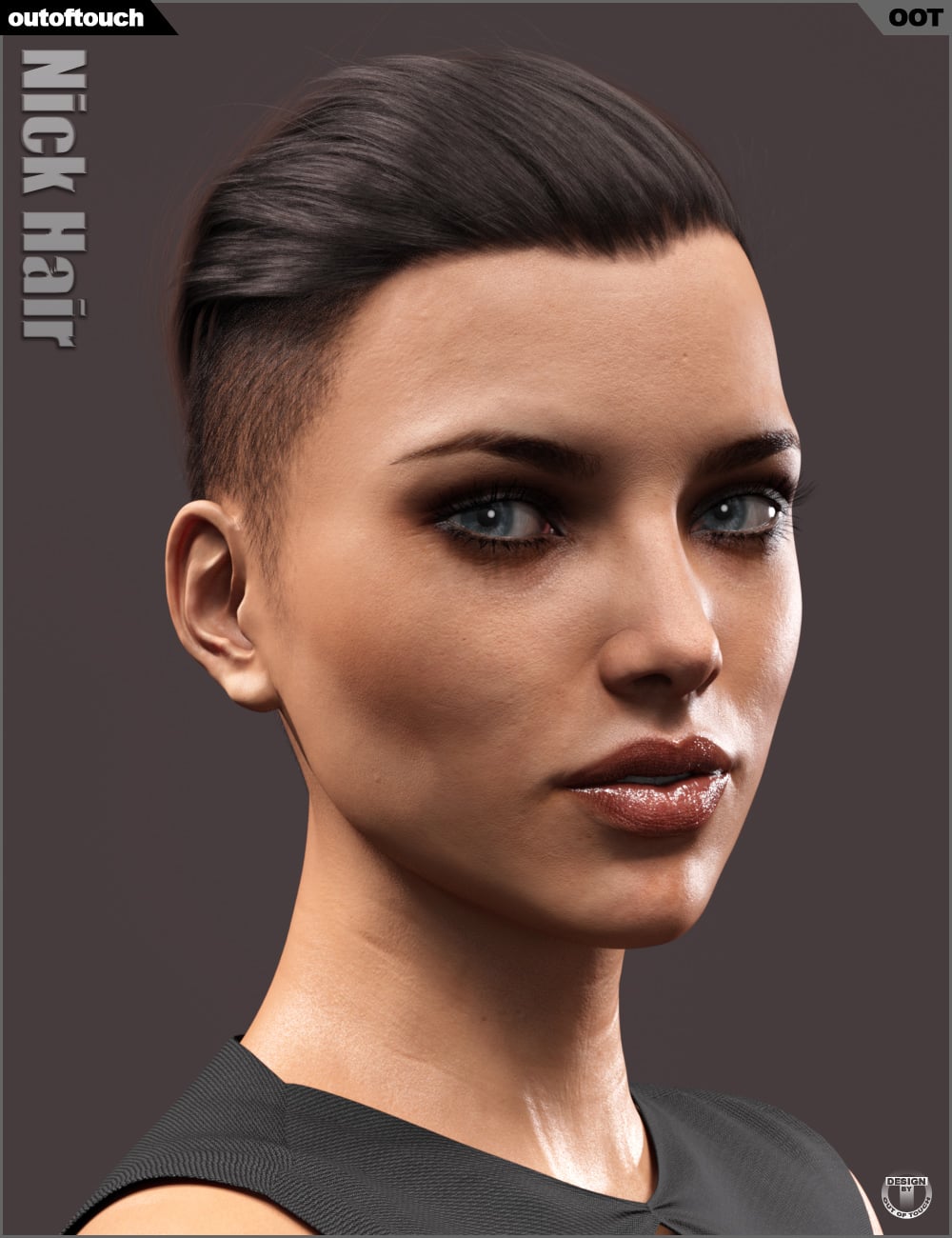 Nick Hair for Genesis 3 and 8 | Daz 3D