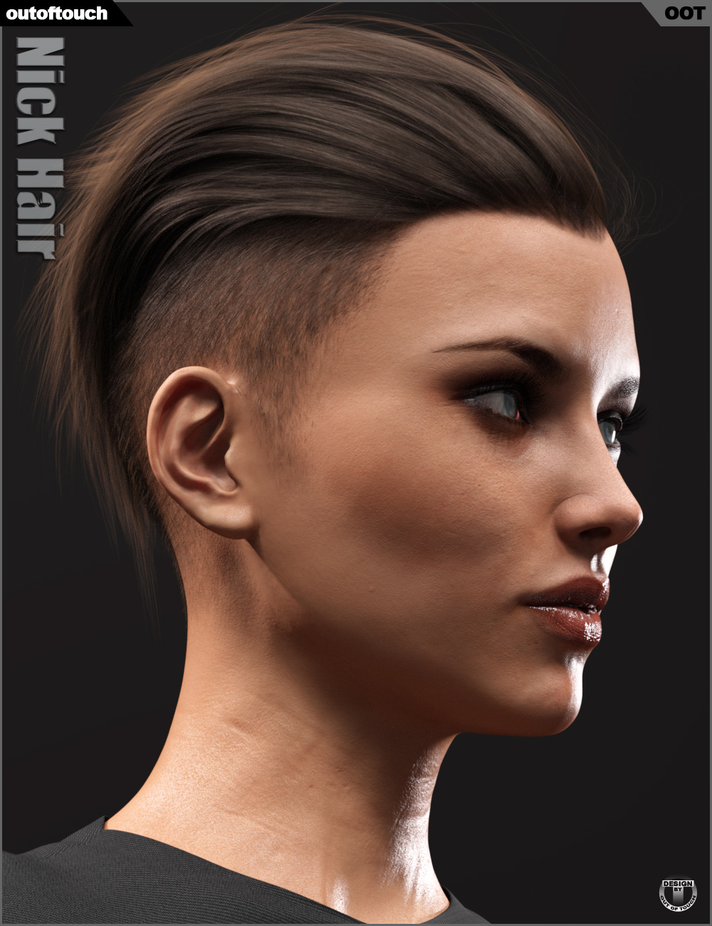 Nick Hair for Genesis 3 and 8 | Daz 3D