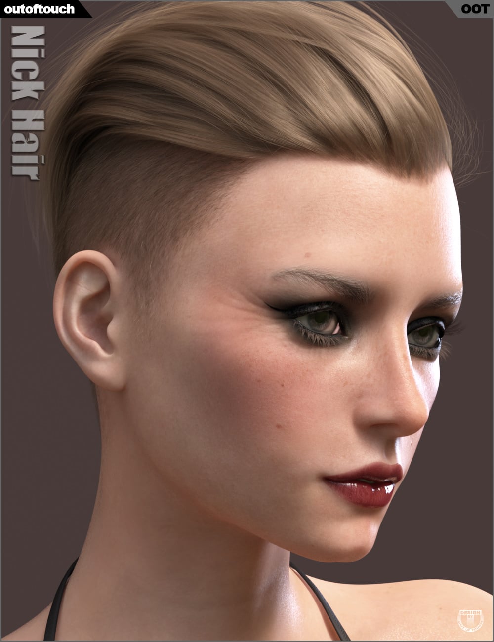Nick Hair for Genesis 3 and 8 | Daz 3D
