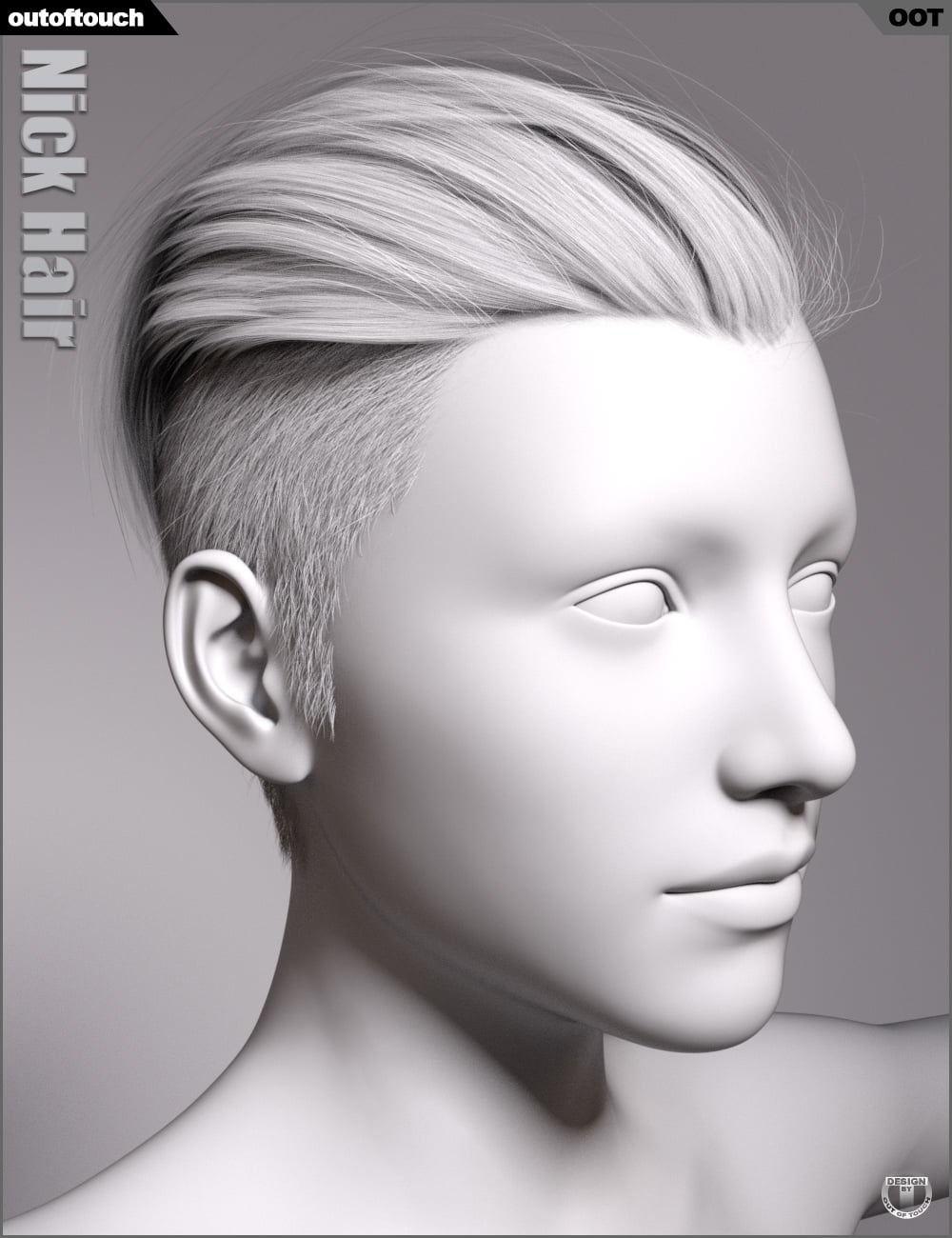 Nick Hair for Genesis 3 and 8 | Daz 3D