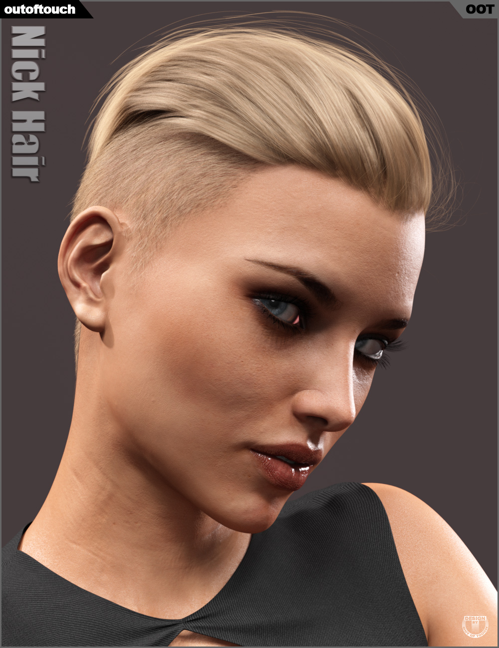 Nick Hair for Genesis 3 and 8 | Daz 3D