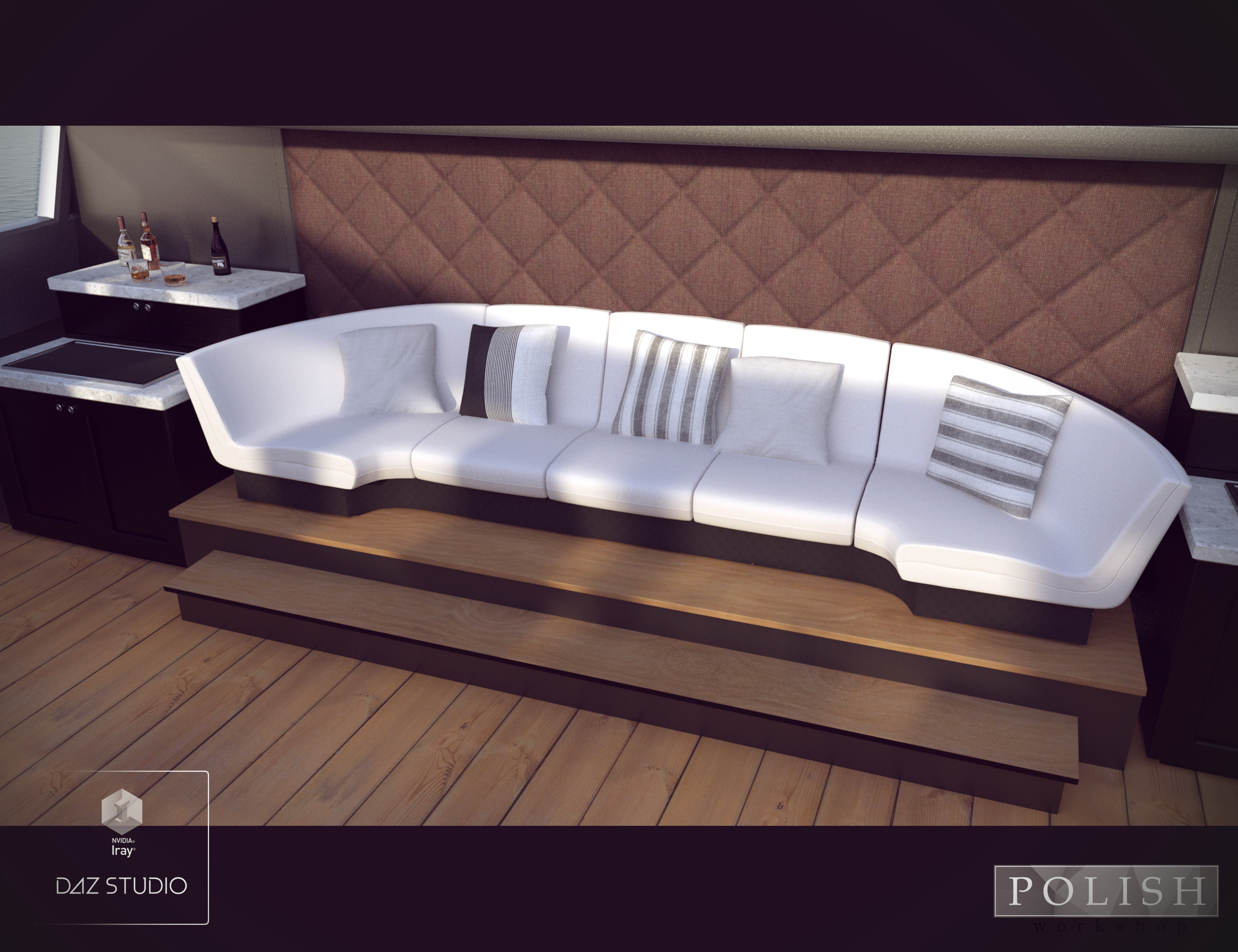 Luxury Summer Yacht Props | Daz 3D