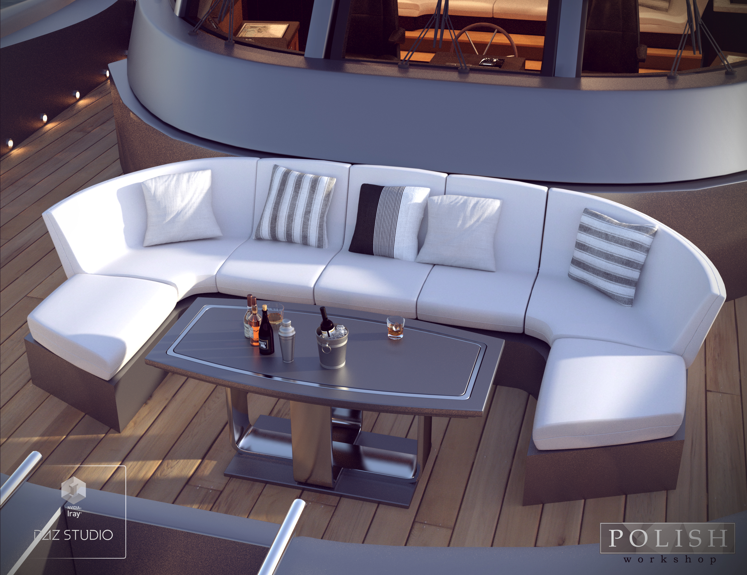 Luxury Summer Yacht Props | Daz 3D
